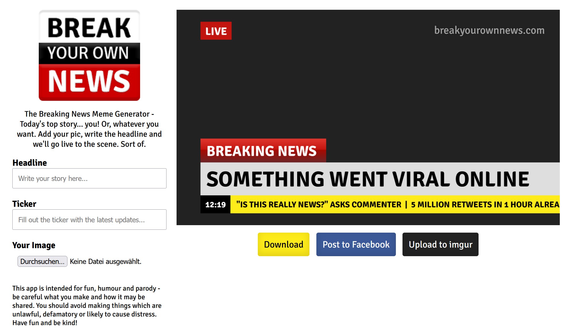 Breaking News Meme Generator Schooltools