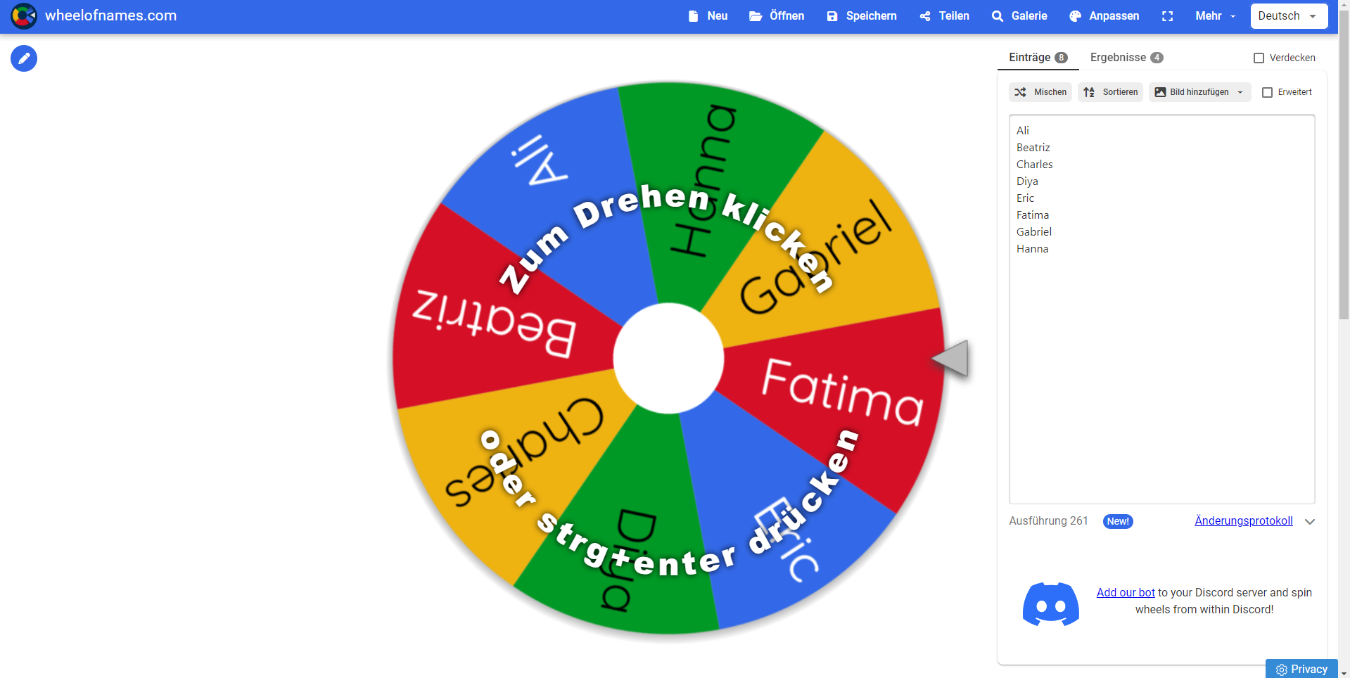 Wheel Of Names Schooltools